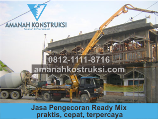 harga beton ready mix fast track terjangkau
