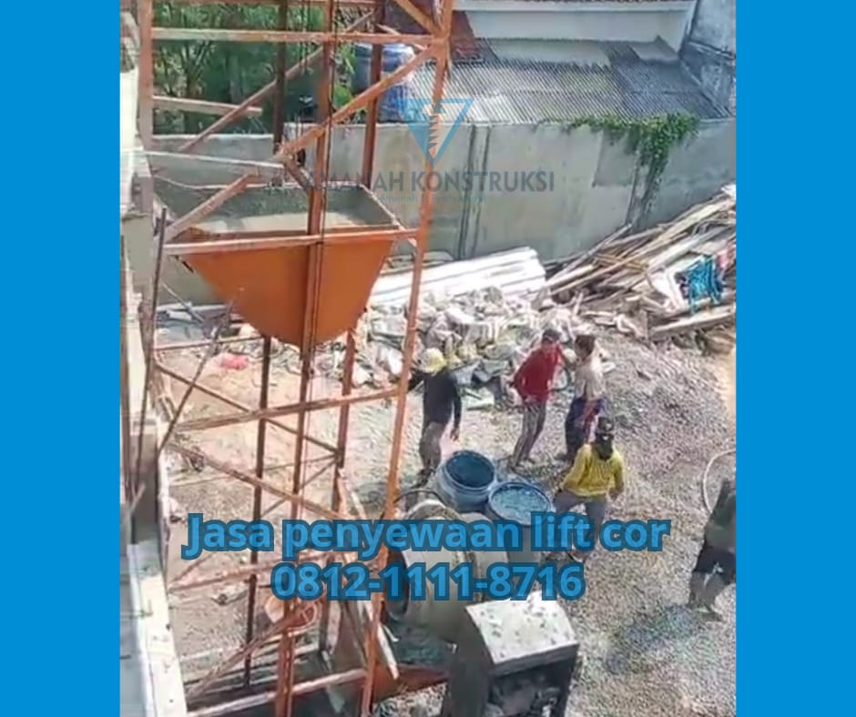 Lift cor beton untuk konstruksi yang hemat